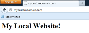 How to set up your own custom domain on Localhost