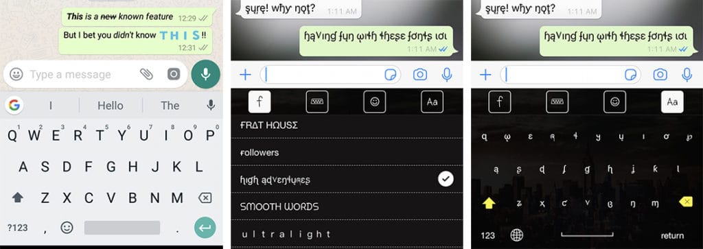 How to change Font, Style, and Color in WhatsApp chats