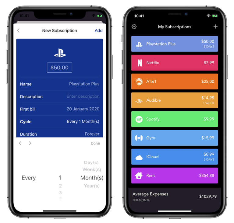 Keep track of subscriptions on iPhone, Android, and Computer (Web)