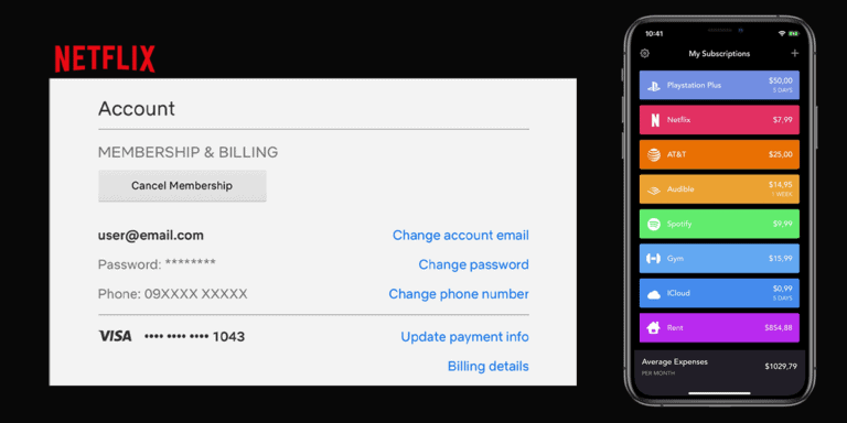 Keep track of subscriptions on iPhone, Android, and Computer (Web)