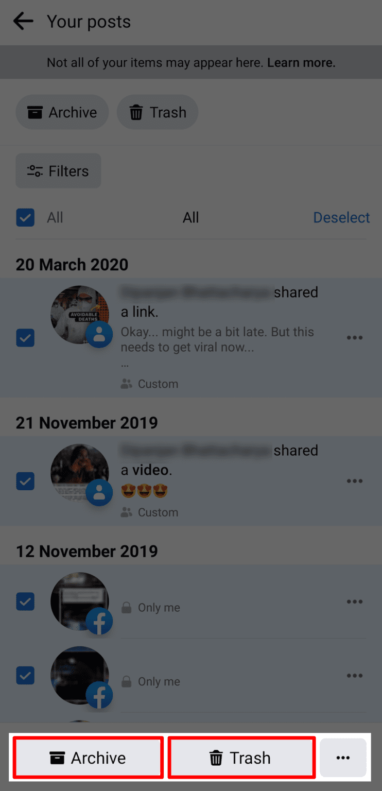 How to delete old Facebook posts in bulk