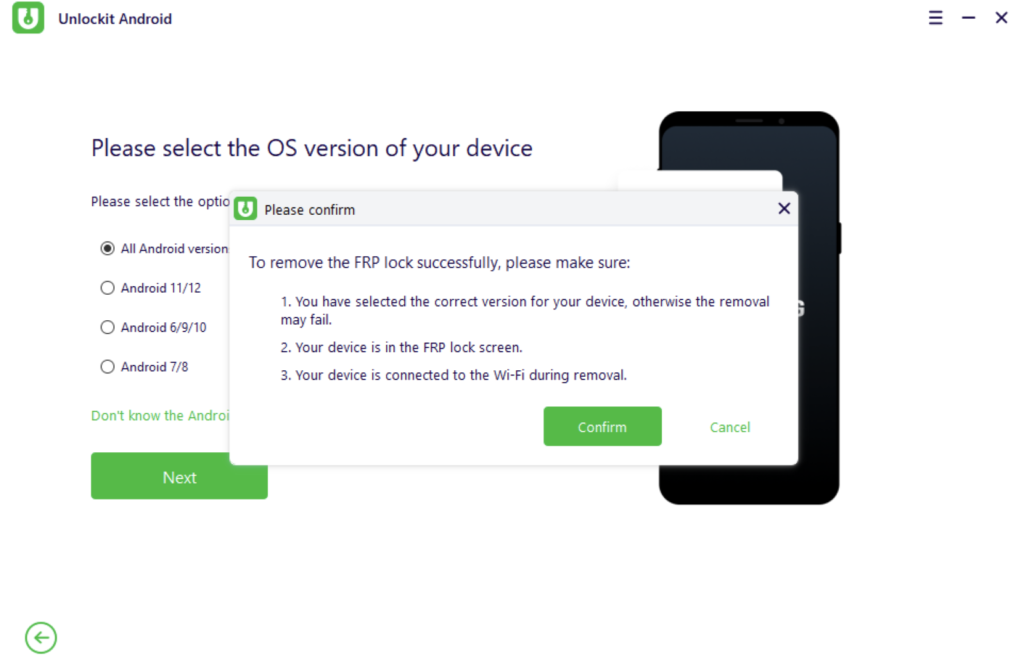 Unlock Samsung smartphone without a password with Foneazy Unlockit