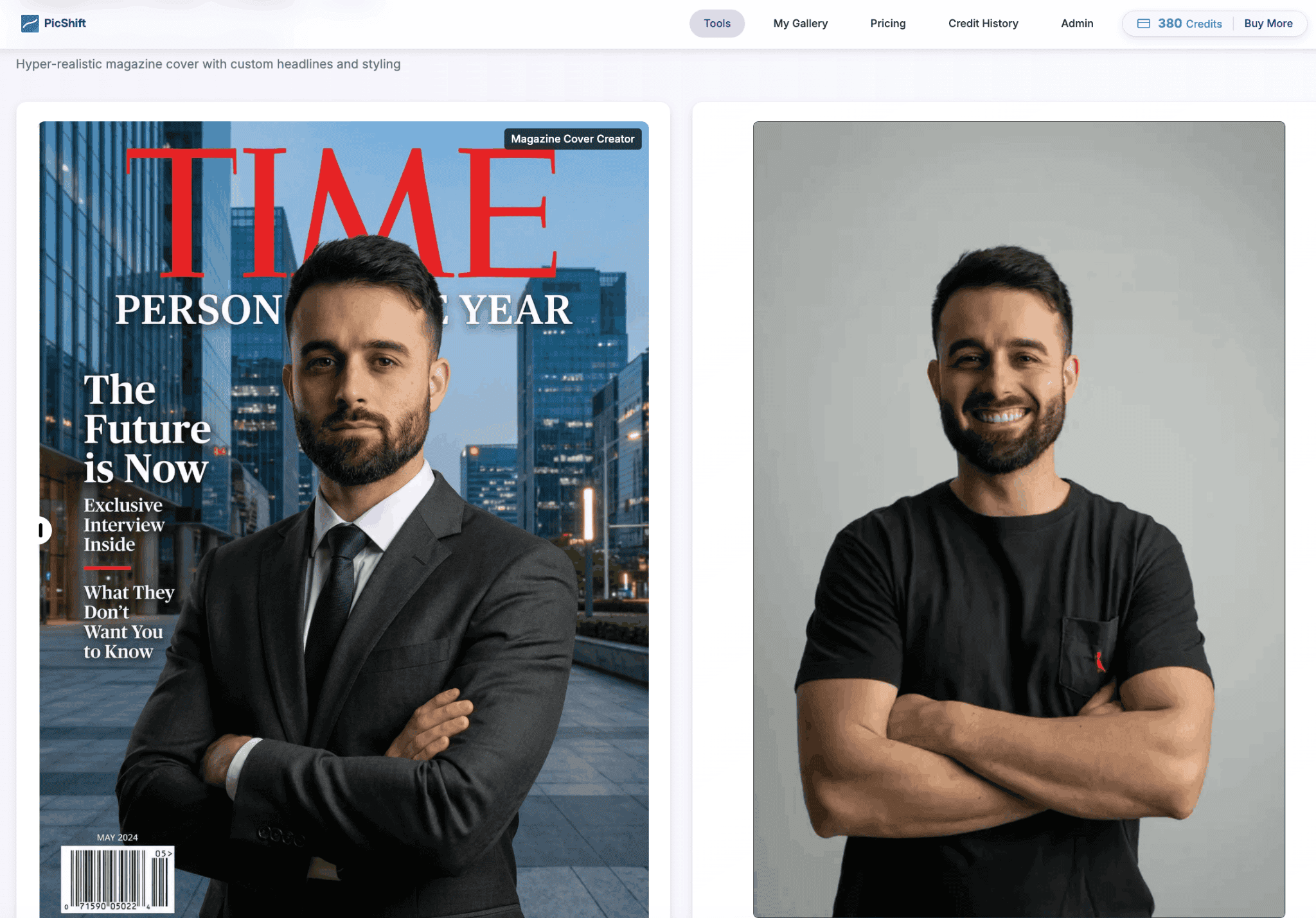 Put Your Photo on a Magazine Cover - AI Magazine Cover Generator